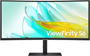SAMSUNG VIEWFINITY S6 S65UC LS34C650UAMXUE Curved Monitor - 34" UWQHD ...