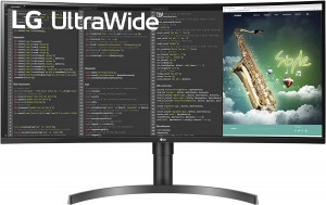 LG 35WN75C UltraWIDE Curved Monitor - 35" QHD (3440 x 1440), VA, HDMI ...