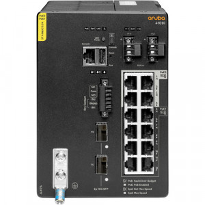 HPE Aruba 4100i (JL817A) Switch - 12 x 100M/1G Base-T PoE Ports, 2 x 1G ...